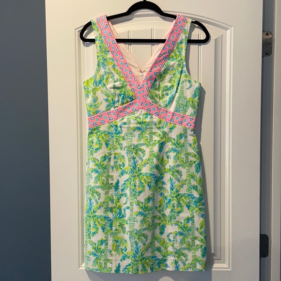 Lilly Pulitzer | Dresses | Lilly Pulitzer Palm Tree Printed Dress ...